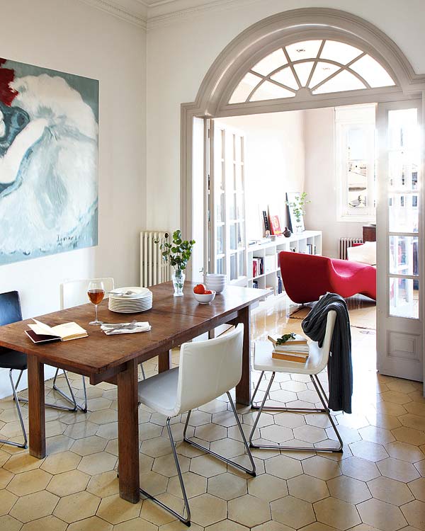 Acogedor piso antiguo remodelado en Barcelona
