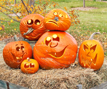 Halloween: decora con calabazas talladas y disfrazadas