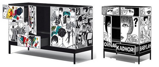 Una decoración de cómic