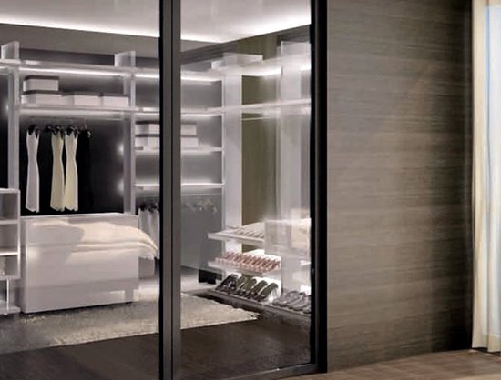 Roperos modernos para casas con espacio