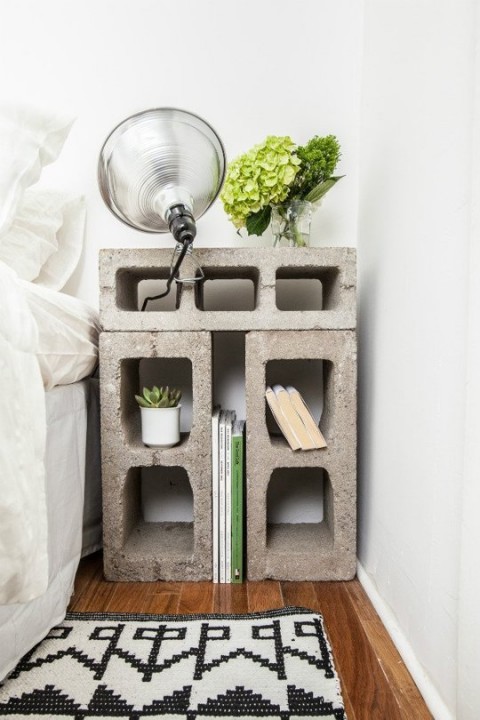 10 ideas para crear muebles con bloques de hormigón 10 ideas para crear muebles con bloques de hormigón