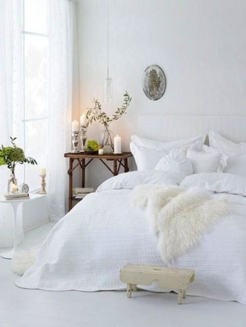 10 habitaciones en color blanco