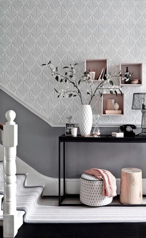 Decorar en gris y rosa: una combinación de color muy actual