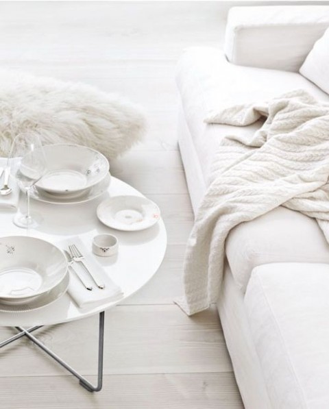 29 ideas para decorar con blanco sobre blanco