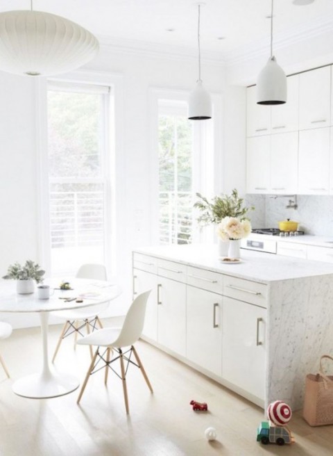 29 ideas para decorar con blanco sobre blanco