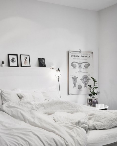 29 ideas para decorar con blanco sobre blanco