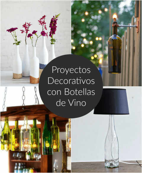 Proyectos decorativos con botellas de vino