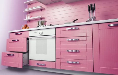 10 ideas de cocinas de color rosa que rebosan estilo